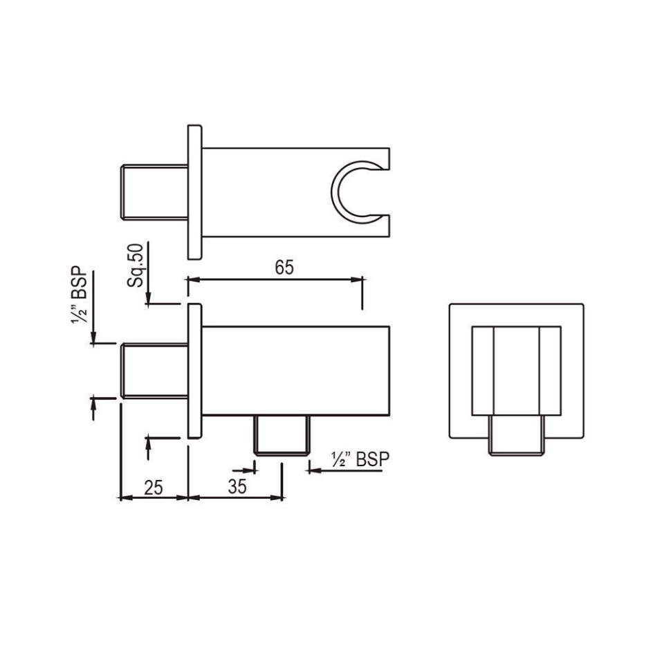 Square Wall Outlet in Saudi Arabia | Jaquar