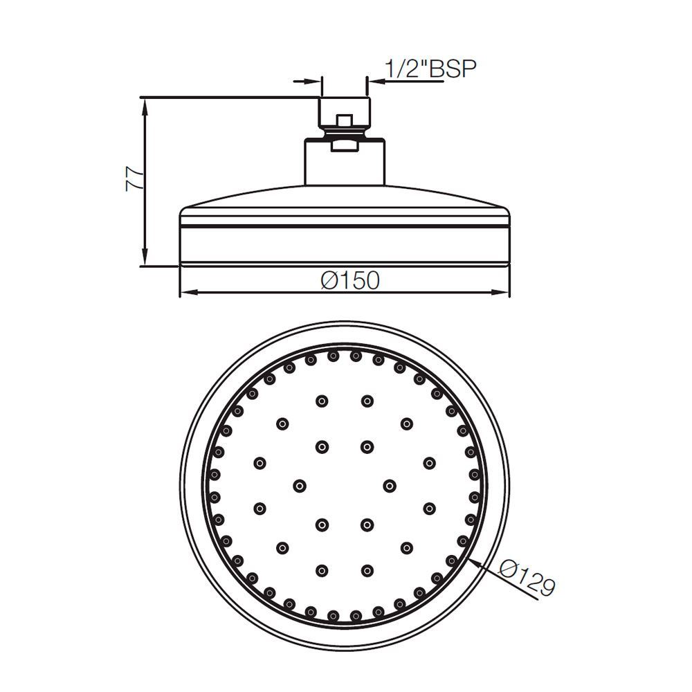 Showers | Rain Showers | Overhead Shower : OHS-1801
