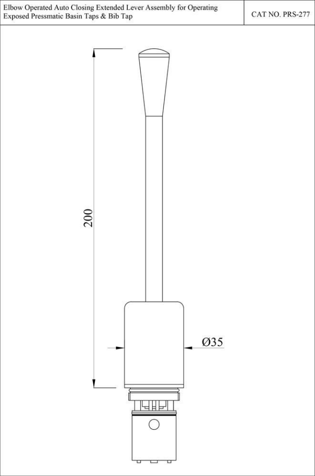 Jaquar Faucets, Pressmatic, PRS-061 Wall Mounted Basin Tap (AutoClosing ...