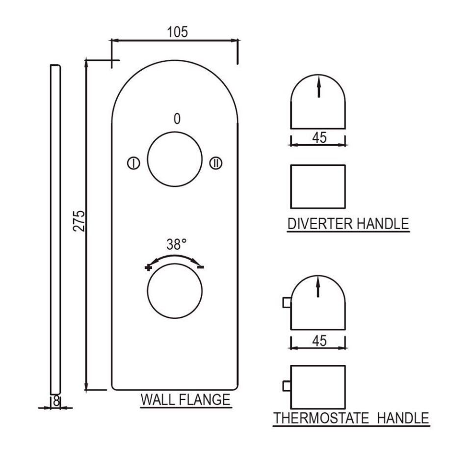 Alive Aquamax Exposed Part Kit of Thermostatic Shower Mixer in Saudi ...